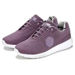 Sneaker Lascana ACTIVE "Halbschuh, Turnschuhe", Damen, Gr. 36, lila (dunkellila), Obermaterial: 100% Textilmaterial. Decksohle: 100% Textilmaterial. Futter: 100% Textilmaterial. Laufsohle: 100% Synthetik, unifarben, Basic, Schuhe Sneaker, mit atmungsaktivem Mesh-Obermaterial, herausnehmbare Innensohle