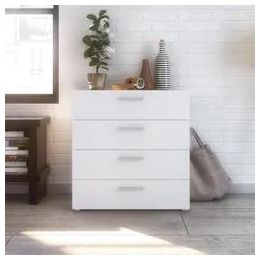Kommode Inosign "Pepe, Aufbewahrung, Schubladenschrank, Stauraum", wei&szlig;, B:80,2cm H:68,1cm T:40,3cm, Holzwerkstoff, Sideboards, Schubladenkommode, Sideboard mit 4 Schubl&auml;den, Breite 80 cm, H&ouml;he 68 cm