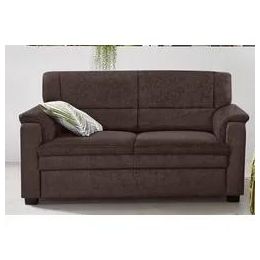 Sit & More 2-Sitzer SIT & MORE "Pisa", braun (dunkelbraun), B:133cm H:89cm T:90cm, Luxus-Microfaser (90% Polyester, 10% Polyamid);Struktur (100% Polyester);Luxus-Microfaser ALTARA NUBUCK (100% Polyester), Sofas, mit Federkern