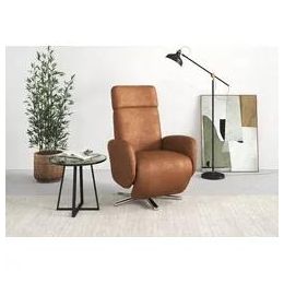 Sit & More TV-Sessel SIT & MORE "Grenoble, inkl. Kopfteilverstellung", braun (cognac), B:71cm H:110cm T:82cm, Sessel, wahlweise mit 2 Motoren, Akku & Aufstehhilfe
