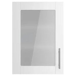 Glash&auml;ngeschrank KOCHSTATION "KS-Ahus", braun (wei&szlig; matt, wildeiche nachbildung), B:50cm H:70,4cm T:34,9cm, Schr&auml;nke, Glash&auml;ngeschrank, Breite 50 cm
