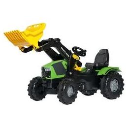 Tretfahrzeug Rolly Toys "Deutz-Fahr 5120", gr&uuml;n, Tretfahrzeuge, KinderB:53cm H:81cm T:142cm, Kunststoff, Kindertraktor mit Lader, B:53cm H:81cm T:142cm
