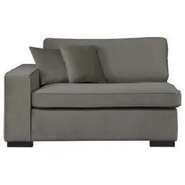 Sofaelement Home Affaire "Skara XXL", grau (taupe), B:140cm H:86cm T:130cm, 100% Polyester, Polsterelemente, Modul XXL - zum eigenen Zusammenstellen, Armlehne links/rechts w&auml;hlbar