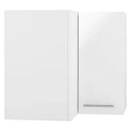 Wiho-K&uuml;chen Eckh&auml;ngeschrank WIHO K&Uuml;CHEN "Flexi2", wei&szlig; (front: wei&szlig; glanz, korpus: wei&szlig;), B:60cm H:56,5cm T:35cm, Schr&auml;nke, Eckh&auml;ngeschrank