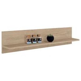 Wandboard KOCHSTATION "KS-Virginia", braun (eiche sonoma), B:110cm H:24cm T:18cm, Holzwerkstoff, Regale, Wandboard, 110 cm breit