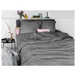 Bettw&auml;sche Irisette "Mink 8835", grau, B/L: 135cm x 200cm, 1 Stk., 1 Stk., Biber, B/L: 80cm x 80cm, 2 Stk., Biber, Obermaterial: 100% Baumwolle, Bettw&auml;sche, Bettw&auml;sche, einzigartige kuschelig weiche Winterbettw&auml;sche