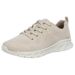 Sneaker Rieker, Damen, Gr. 40, wei&szlig; (sanftes wei&szlig;), Textil, Schuhe Sneaker, mit leichter Laufsohle, Freizeitschuh, Halbschuh, Schn&uuml;rschuh, Topseller