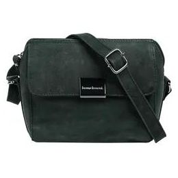 Umh&auml;ngetasche Bruno Banani, Damen, Gr. B/H/T: 17cm x 15cm x 4cm onesize, gr&uuml;n, Leder, unifarben, Taschen Umh&auml;ngetasche, echt Leder