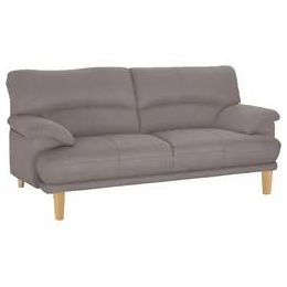 3-Sitzer Trendmanufaktur "Cecilia, Sofa in italienischem Design", grau (taupe), B:200cm H:87cm T:90cm, Sofas, mit tollem Sitzkomfort, extrabequeme Armlehnen, Holzf&uuml;&szlig;e