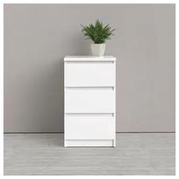 Kommode Inosign "Naia", wei&szlig; (wei&szlig; hochglanz), B:40,4cm H:70,1cm T:50cm, Holzwerkstoff, Sideboards, Kommode, Elegante und modernes Sideboard mit 3 ger&auml;umigenSchubladen