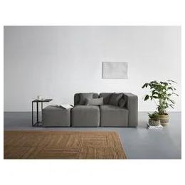 3-Sitzer Home Affaire "Sundstrup", grau (anthrazit), B:233cm H:76,5cm T:93cm, 100% Polyester, Sofas, Modulserie, individuelle Zusammenstellung