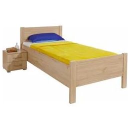 Bett Priess "Husum Schlafzimmer Jugendzimmer Rahmenbett", braun (livornobuchefarben), B:130cm H:85cm L:208cm, Betten, Jugendbett Bettgestell, mit Komforth&ouml;he verschiedene Ausf&uuml;hrungen hochwertige Premium Qualit&auml;t