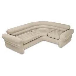 Luftsessel Intex "Corner Sofa", beige, Luftbetten, B/H/L: 203cm x 76cm x 257cm, Materialmix, B:203cm H:76cm L:257cm