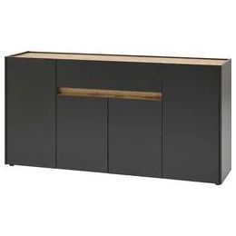 Sideboard Home Affaire "City/Giron", grau (anthrazit), B:170cm H:84cm T:40cm, FSC-zertifizierter Holzwerkstoff, Sideboards, Sideboard, Breite ca. 170 cm, Topseller