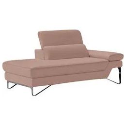 Ottomane Egoitaliano "Princess, elegantes Designsofa mit erstklassigem Sitzkomfort", rosa (millenium rose), B:177cm H:95cm T:108cm, Leder &raquo;BULL&laquo; (echtes Rindsleder). Geschliffenes, pigmentiertes und behandeltes Rindsleder mit einer Dicke von 1, 3-1, 5 mm. Dieses Leder zeigt eine ziemlich weiche Hand mit einem halb undurchsichtigen Aussehen. Es handelt sich um ein gesch&uuml;tztes Leder. Eine leichte De