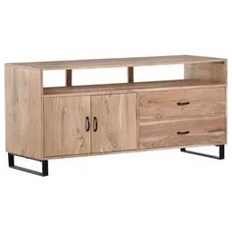 Sideboard GUTMANN FACTORY "Georgia", beige (natur), B:140cm H:68cm T:52cm, Massivholz, Sideboards, Sideboard, Kommode aus massivem Akazienholz, Breite 140 cm