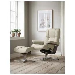 Relaxsessel stressless "Mayfair", beige (cream batick), B:83cm H:102cm T:74cm, Leder BATICK: BATICK ist ein leicht korrigiertes, durchgef&auml;rbtes und genarbtes M&ouml;belleder, bei dem die meisten Unebenheiten und Spuren in der Regel entfernt wurden., Sessel, Relaxsessel, mit Cross Base, Gr&ouml;&szlig;e S, M & L, Holzakzent Wenge