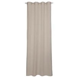 Vorhang Esprit "Square", beige (greige), B:140cm H:250cm, Polyester, Gardinen, blickdicht