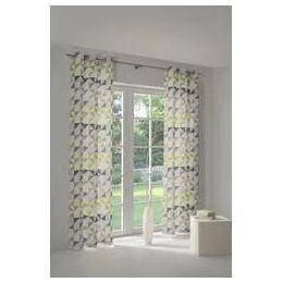 Vorhang WIRTH "Berlare" Gr. 4, gr&uuml;n, B:132cm H:245cm, Jacquard, Baumwolle, Polyester, Gardinen