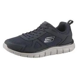 Sneaker Skechers "Track-Scloric", Herren, Gr. 46, blau (navy), Leder, Textil, Schuhe Sneaker, Freizeitschuh, Halbschuh, Schn&uuml;rschuh mit Skechers Memory Foam