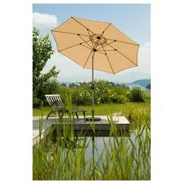 Sonnenschirm Schneider Schirme "Venedig", beige (natur), Obermaterial: 100% Polyester, Standschirme, ohne Schirmst&auml;nder