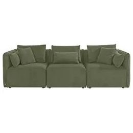 3-Sitzer OTTO HOME "N&ouml;re", gr&uuml;n (dunkelgr&uuml;n), B:262cm H:86cm T:90cm, 92% Polyester, 8% Polyamid, Sofas, 3 Teile, in vielen Bezugsqualit&auml;ten und Farben s. auch "N&ouml;re"