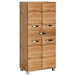 Midischrank Welltime "Ravenna", braun (eichefarben), B:60cm H:135cm T:35cm, Schr&auml;nke, Midischrank
