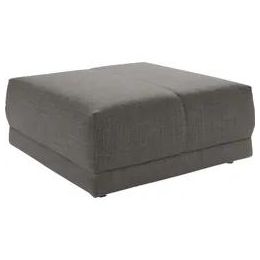 Hocker DESIGNWERK "New York, anmutender Designhocker", grau (dunkelgrau), B:95cm H:42cm T:95cm, Flachgewebe 100% Polyester;Struktur 98% Polyester, 2% Acryl, Hocker, Polsterhocker, in hochwertiger Verarbeitung & tollem Sitzkomfort