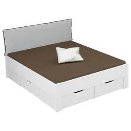 Stauraumbett Rauch "Aditio", wei&szlig;, B:166cm H:107cm L:208cm, Betten, Stauraumbett, inklusive Kopfteil und Schubk&auml;sten