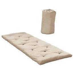 Futonmatratze KARUP DESIGN, beige, B:70cm H:5cm L:190cm, Bezug Matratze: 80% Baumwolle, 20% Polyester, Matratzen