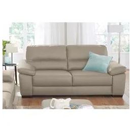 2-Sitzer Calia italia "Gaia, hochwertiges Ledersofa mit erstklassigem Sitzkomfort", beige (biscotto), B:177cm H:92cm T:97cm, Leder SORRENTO - 100% Leder;Leder BULL - 100% Leder, Sofas, edles Design, in zwei hochwertigen Lederqualit&auml;ten