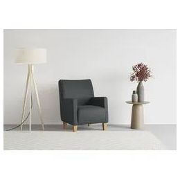 Sit & More Sessel SIT & MORE "Bosse", grau, B:74cm H:93cm T:81cm, Sessel, Sessel, mit Federkern