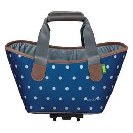 Fahrradtasche Racktime, blau (blau gepunktet), Taschen, B/H/T: 34cm x 25,5cm x 37cm, Polyester, B:34cm H:25,5cm T:37cm