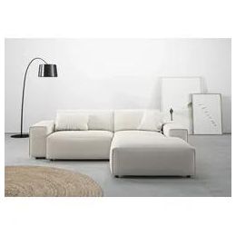Ecksofa Home Affaire "Glimminge L-Form auch in Breitcord, Feincord + Easy care-Bezug", wei&szlig; (snow), B:234cm H:71cm T:191cm, 12% Polyacryl, 88% Polyester, Sofas, Ecksofa, Breite 234, Zierkissen