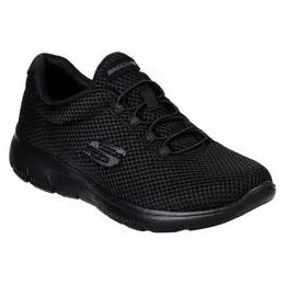 Slip-On Sneaker Skechers "SUMMITS", Damen, Gr. 38, schwarz, Textil, unifarben, Schuhe Sneaker, Freizeitschuh, Halbschuh, Schlupfschuh mit komfortabler Innensohle, Topseller