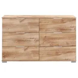 Schubkastenkommode wimex "Easy", braun (plankeneichefarben), B:130cm H:83cm T:41cm, Sideboards