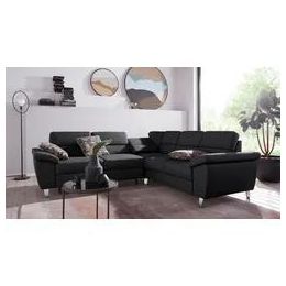Sit & More Ecksofa SIT & MORE "Sorano L-Form", schwarz, B:249cm H:88cm T:229cm, Sofas, Ecksofa, wahlweise mit Bett- und Relaxfunktion, inkl. Bettkasten