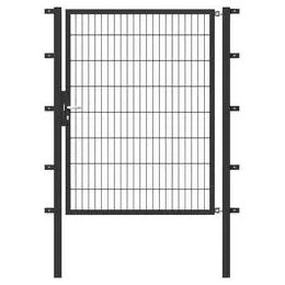 GAH Alberts Zauneinzelt&uuml;r ALBERTS "Flexo", grau (anthrazit), B:125cm H:160cm, Stahl, Tore, 125 cm Breite, in versch. H&ouml;hen