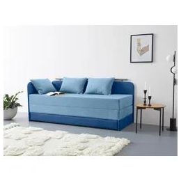 Polsterliege Maintal "Diana", blau, B:84cm, Komplettbetten, mit Stauraum