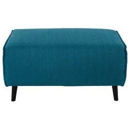 Hocker DOMO collection "Amora", blau (petrol), B:97cm H:47cm T:66cm, Struktur (100% Polyester);Struktur grob (100% Polyester);Luxus-Microfaser (100% Polyester), Hocker, Polsterhocker