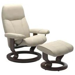 Relaxsessel stressless "Consul", beige (cream batick), B:85cm H:100cm T:77cm, Leder BATICK: BATICK ist ein leicht korrigiertes, durchgef&auml;rbtes und genarbtes M&ouml;belleder, bei dem die meisten Unebenheiten und Spuren in der Regel entfernt wurden.;Leder PALOMA: PALOMA ist ein durchgef&auml;rbtes Semianilin-M&ouml;belleder mit nat&uuml;rlicher Narbung.;ROHLEDER Stoff Q2 FARON: Ein fester zuverl&auml;ssiger Boucl&eacute; mit einem