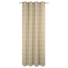 Vorhang ADAM "Romantic Puligny Light" Gr. 2, beige, B:145cm H:175cm, Jacquard, Baumwolle (Bio-Baumwolle), Gardinen, aus 100% Bio-Baumwolle