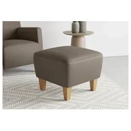 Sit & More Polsterhocker SIT & MORE "Bosse", braun (nuss), B:56cm H:46cm, Hocker, Polsterhocker
