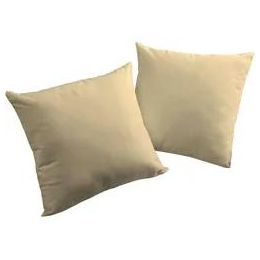 Dekokissen WIRTH "Newbury" Gr. 9, grau (taupe, unifarben), B:40cm L:60cm, Baumwolle, Polyester, Dekokissen_Sitzkissen_Kissenh&uuml;llen, Kissenh&uuml;lle ohne F&uuml;llung, 2 St&uuml;ck