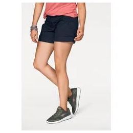 Bermudas Kangaroos, Damen, Gr. 50, N-Gr, blau (marine), Web, Obermaterial: 100% Baumwolle, unifarben, schmal kurz, Hosen Shorts Strandshorts, krempelbar