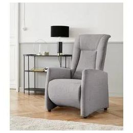Sit & More TV-Sessel SIT & MORE "Melissa", grau, B:71cm H:113cm T:85cm, 100% Polyester, Sessel, wahlweise elektrisch oder manuell verstellbar, optional Aufstehhilfe