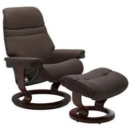 Relaxsessel stressless "Sunrise", braun (braun batick), B:79cm H:103cm T:73cm, Leder BATICK: BATICK ist ein leicht korrigiertes, durchgef&auml;rbtes und genarbtes M&ouml;belleder, bei dem die meisten Unebenheiten und Spuren in der Regel entfernt wurden.;Leder PALOMA: PALOMA ist ein durchgef&auml;rbtes Semianilin-M&ouml;belleder mit nat&uuml;rlicher Narbung.;ROHLEDER Stoff Q2 FARON: Ein fester zuverl&auml;ssiger Boucl&eacute; mit eine