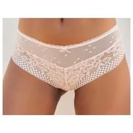 Stringpanty Vivance, Damen, Gr. 36/38, beige (puder), Microfaser, Obermaterial: 90% Polyamid, 10% Elasthan, k&ouml;rpernah, Unterhosen, Dessous im h&uuml;bschen Spitzen-Mix