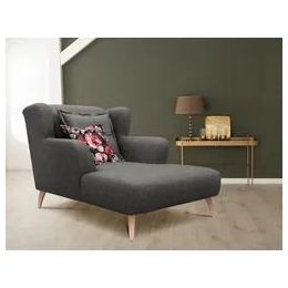 Loveseat Home Affaire "Baggio Kuschel Mega Lounge Big Sessel", schwarz (asche), B:101cm H:99cm T:152cm, 100% Polyester, Sessel