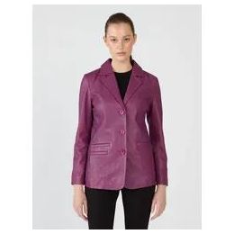 Lederjacke JCC "310174401", Damen, Gr. 40, lila (cyclam), Obermaterial: 100% Lammleder; Futter: 100% Polyester, Jacken